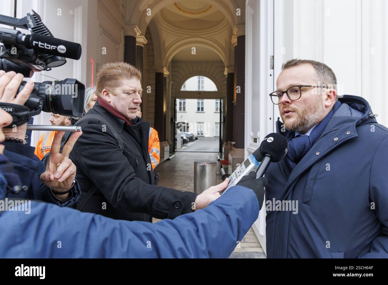 Brussels, Belgium. 07th Feb, 2025. Minister of Energy Mathieu Bihet ...