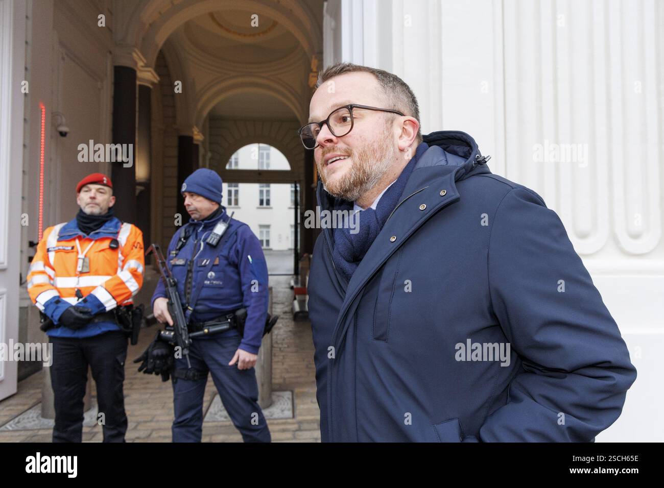 Brussels, Belgium. 07th Feb, 2025. Minister of Energy Mathieu Bihet ...