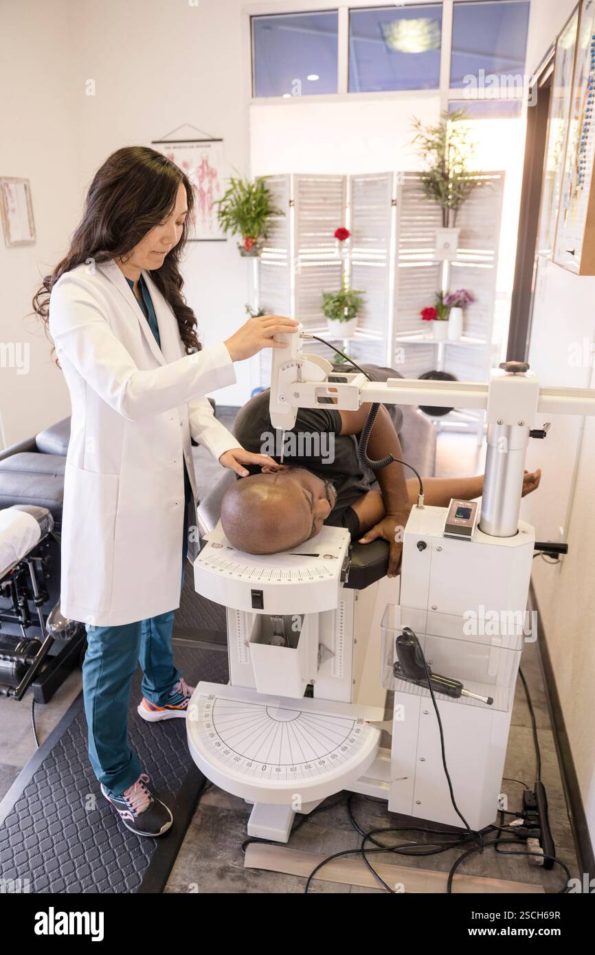 African american male doctor using hi-res stock photography and images ...