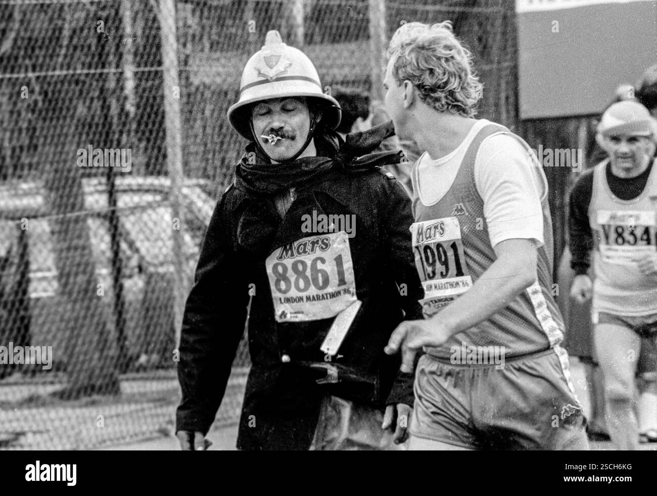 London marathon 1986 Stock Photo - Alamy