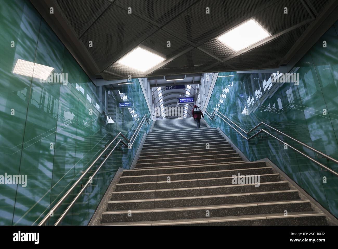 Hamburg, Germany. 07th Feb, 2025. Entrance to the Diebsteich S-Bahn ...