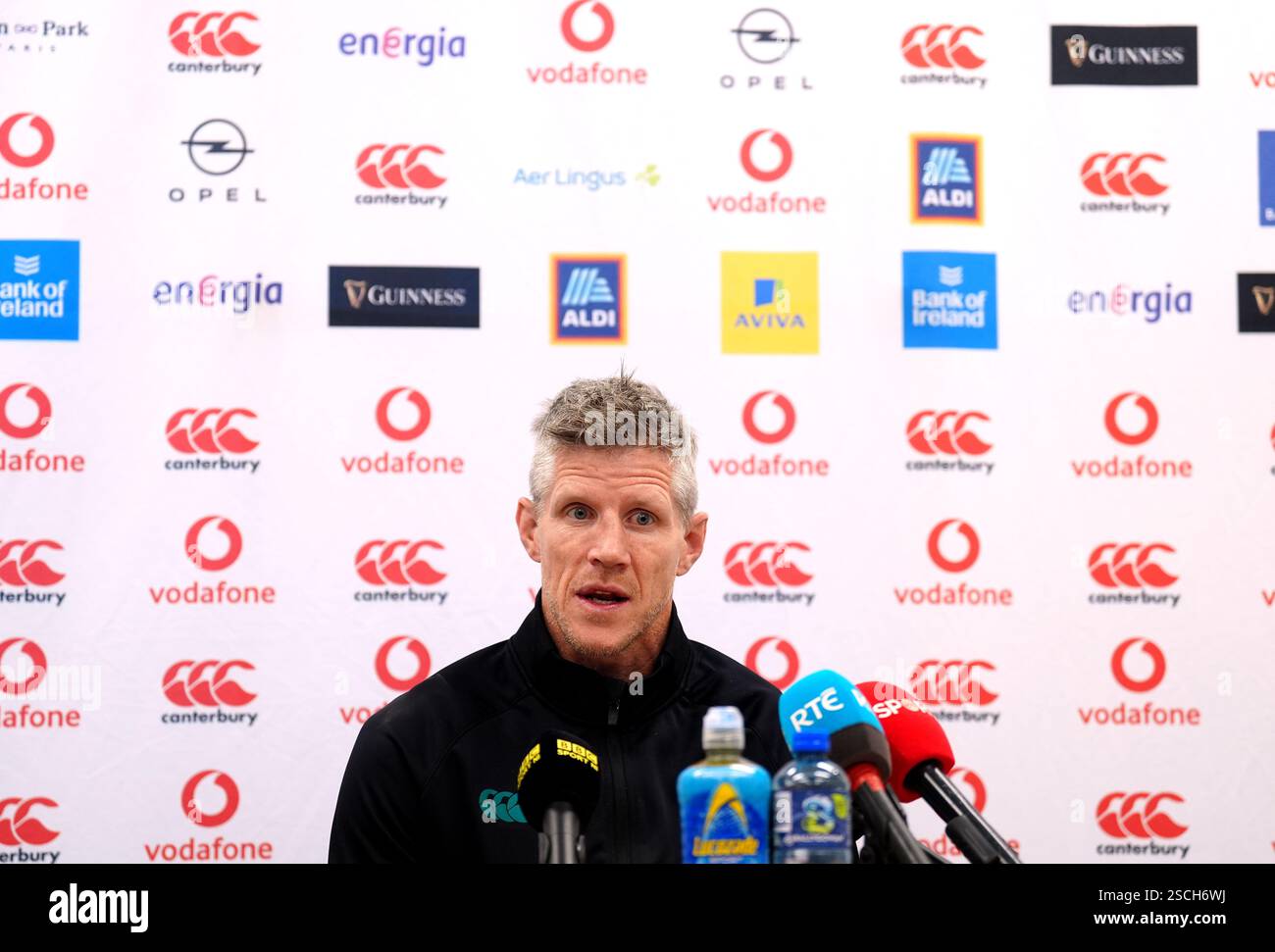Ireland interim head coach Simon Easterby during a press conference at ...