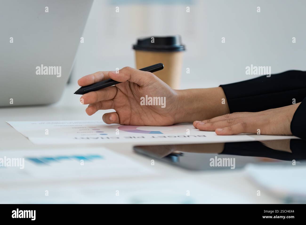 Analyzing budget pie chart and financial reports for effective business ...