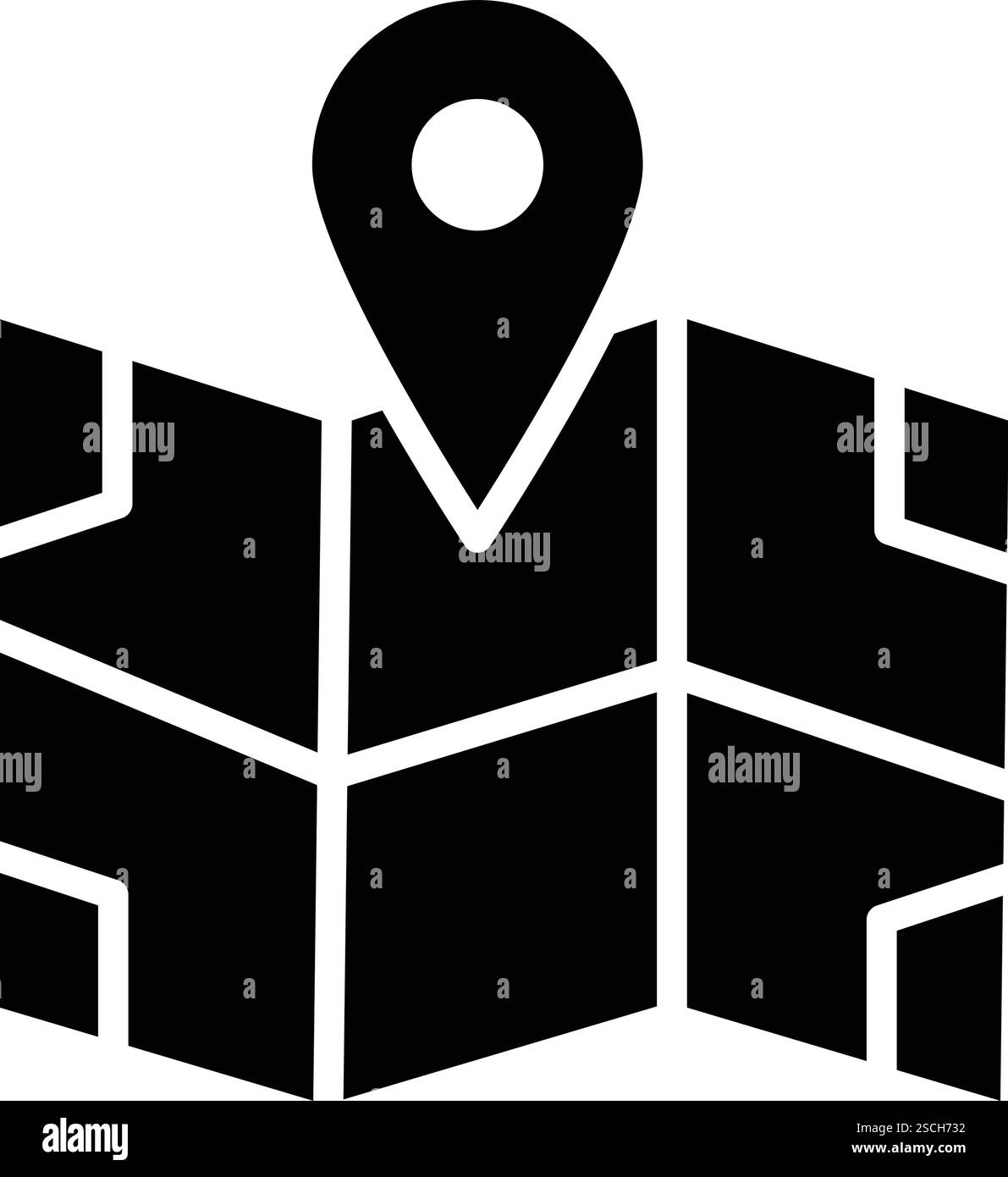 Map logos Black and White Stock Photos & Images - Alamy