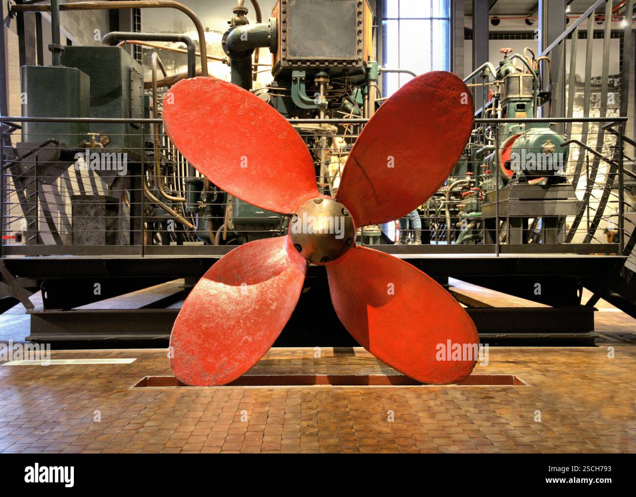 Berlin old historical town Germany Europe technical museum vintage ship ...