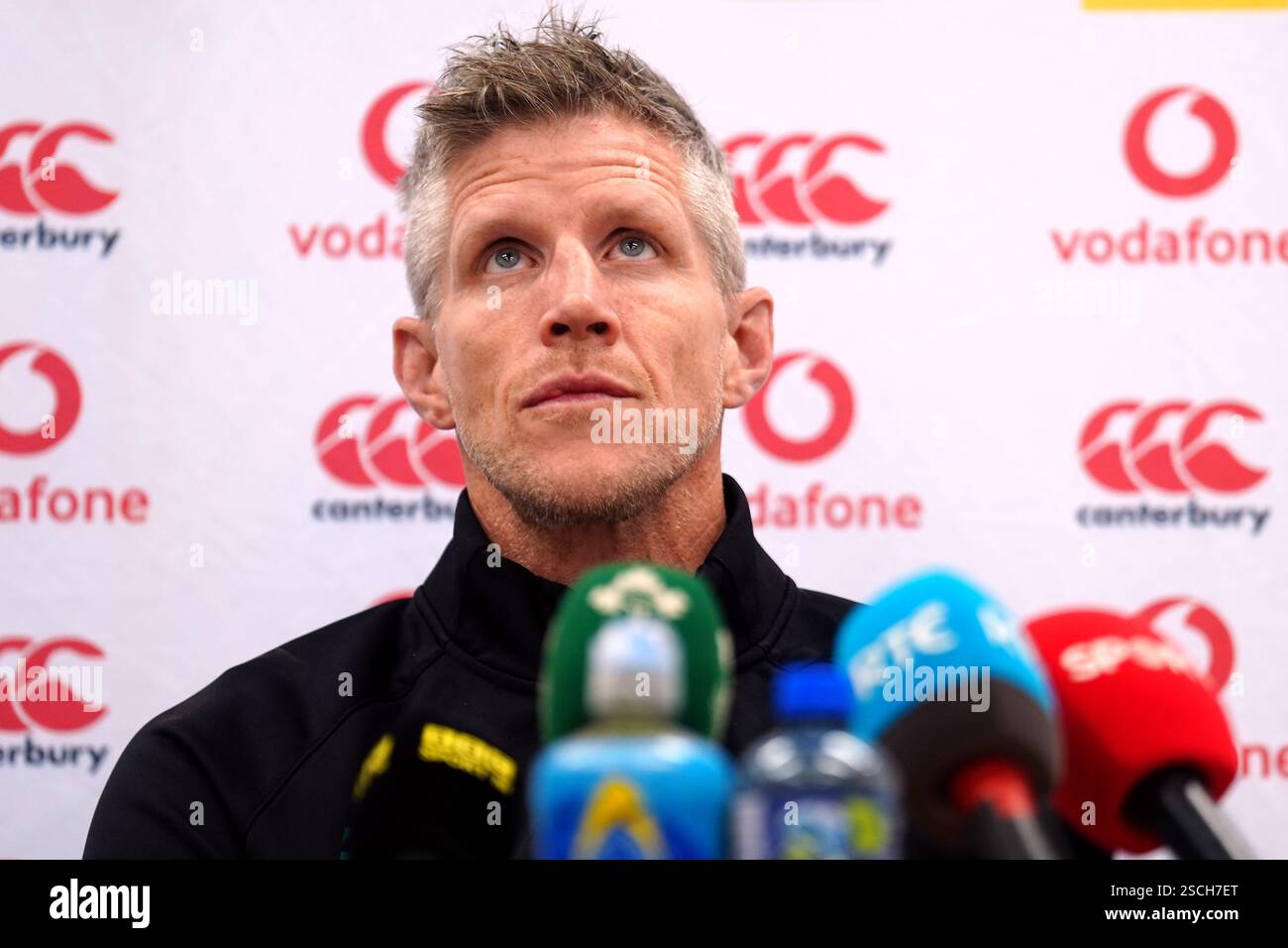 Ireland interim head coach Simon Easterby during a press conference at ...