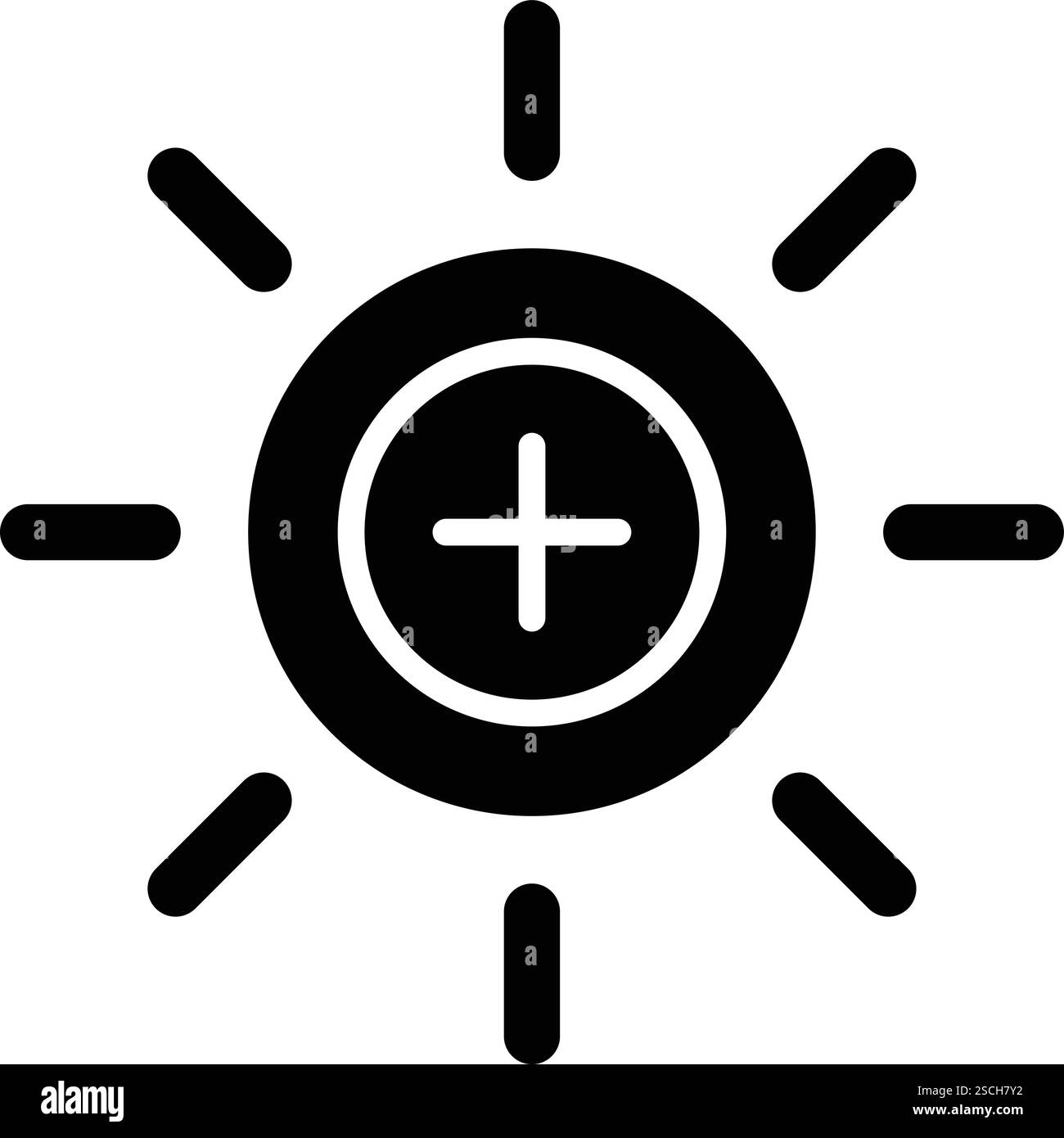 Set sun icons bright Black and White Stock Photos & Images - Alamy