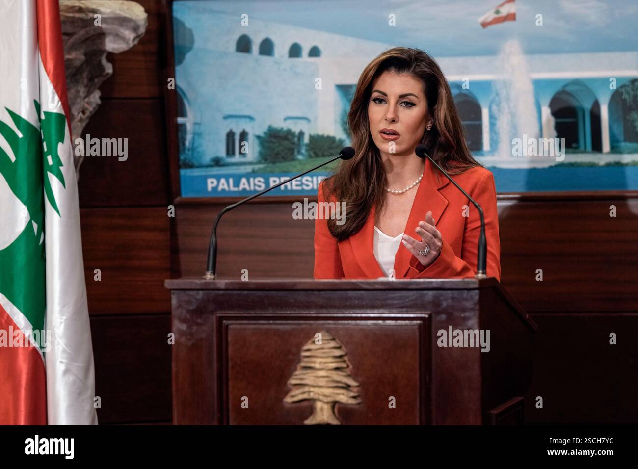 U.S. deputy special envoy for Middle East peace Morgan Ortagus speaks ...