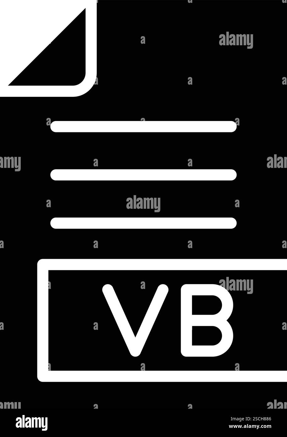 VB Vector Icon Design Illustration Stock Vector Image & Art - Alamy