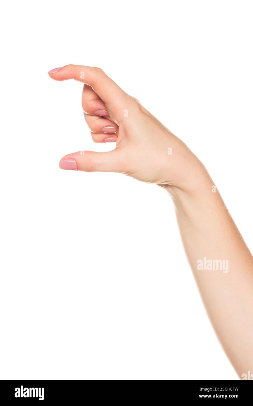 Hand gesturing a small size shows precision and expressiveness in human ...