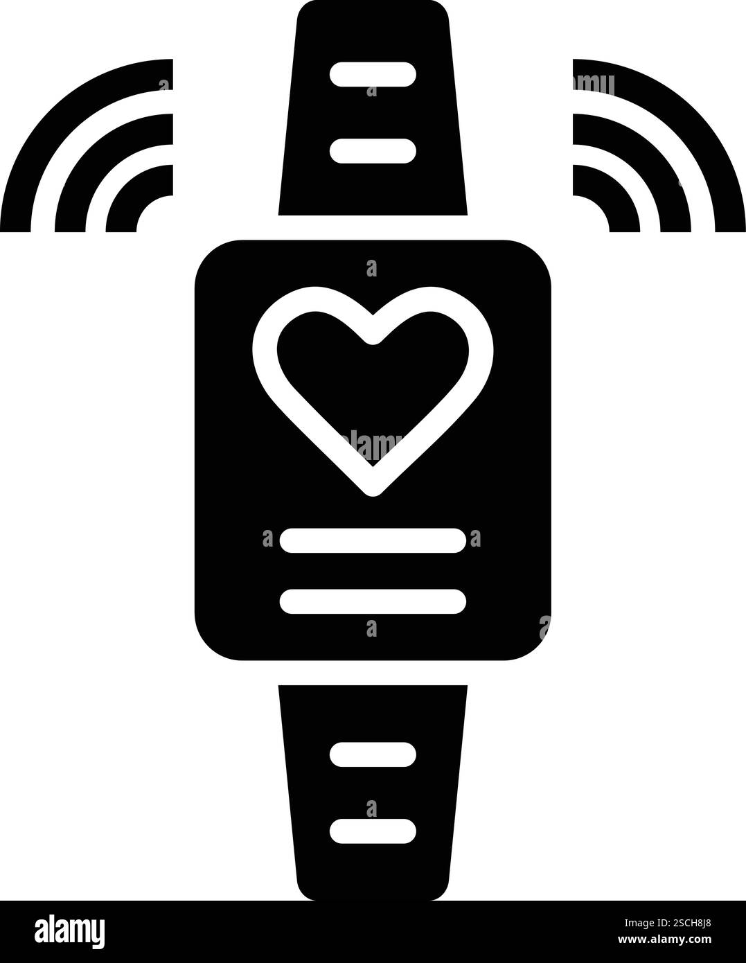 Smartwatch vector icon modern Black and White Stock Photos & Images - Alamy