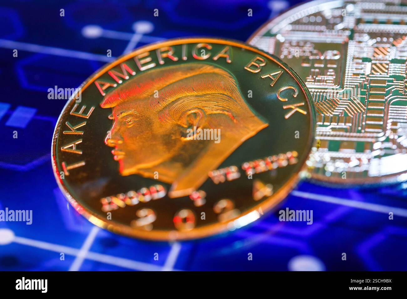 Symbolfoto Trump Coin DEU/Deutschland/Illustration, 06.02.2025 ...