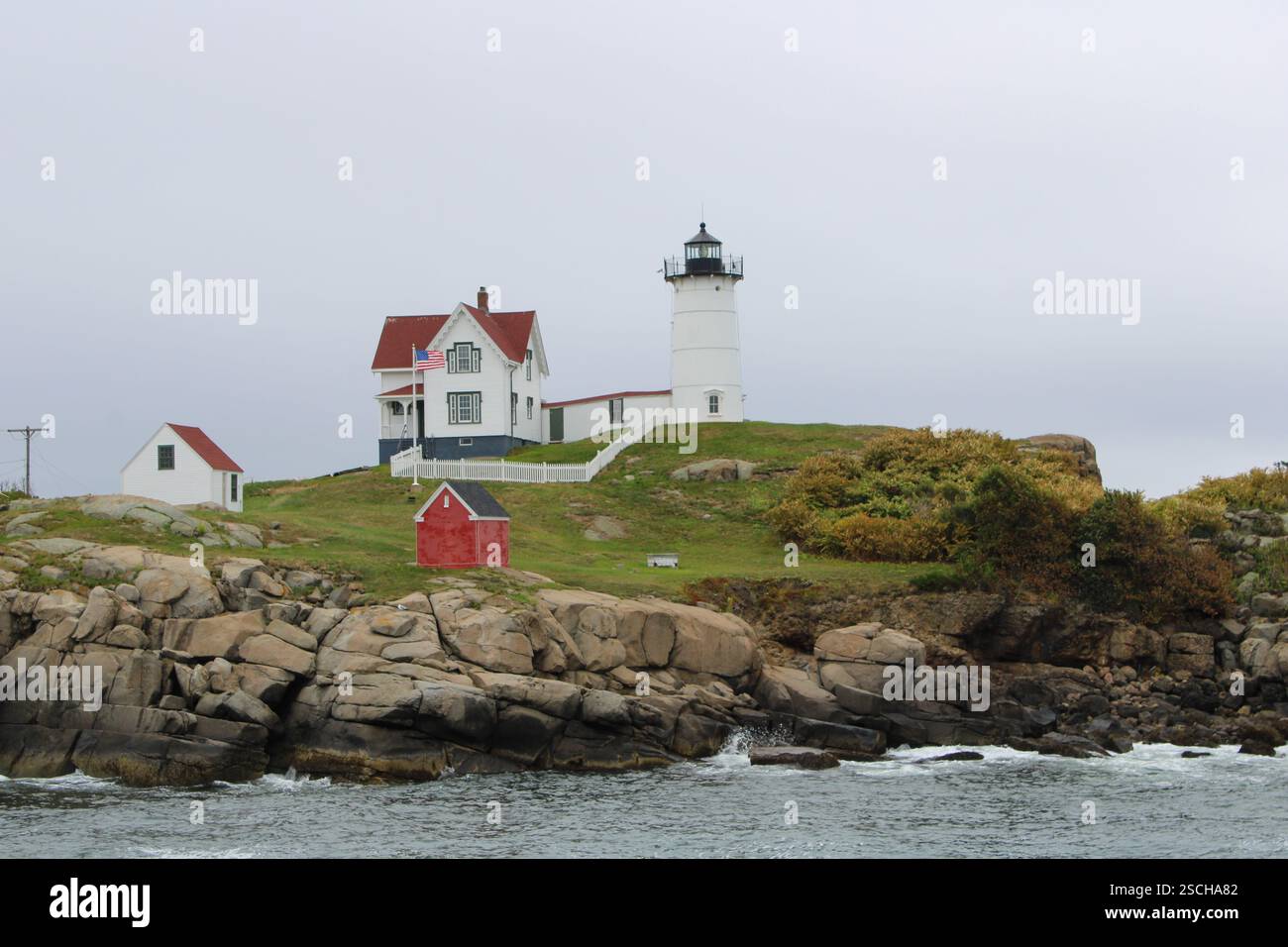 Nubble Lighthouse in York Maine Stock Photo - Alamy