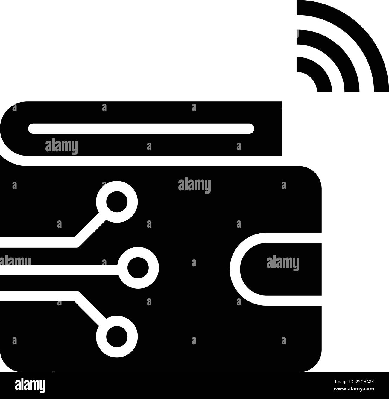 Digital wallet logo Black and White Stock Photos & Images - Alamy