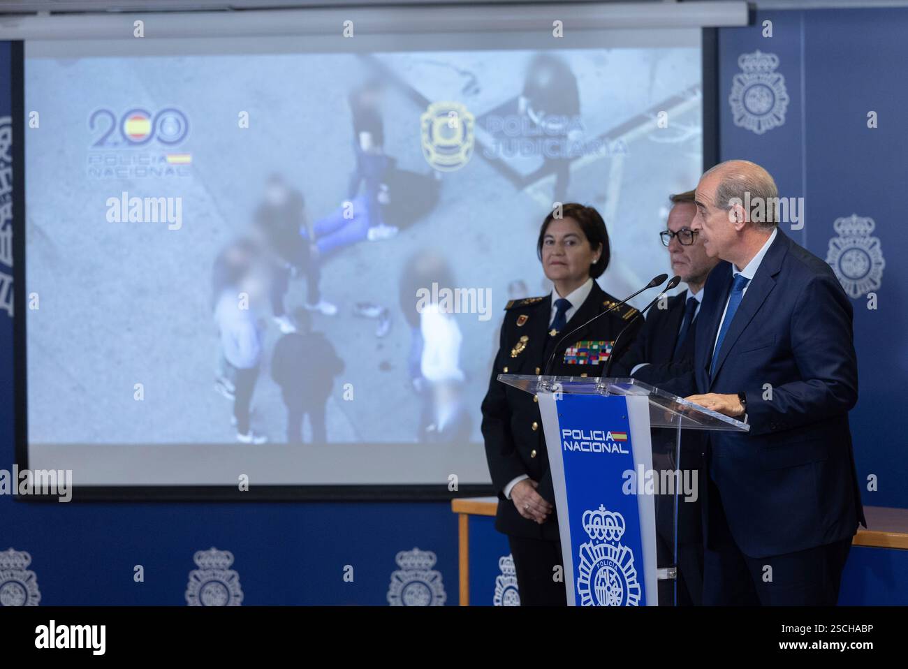 The director of the National Police, Francisco Pardo, during a press ...