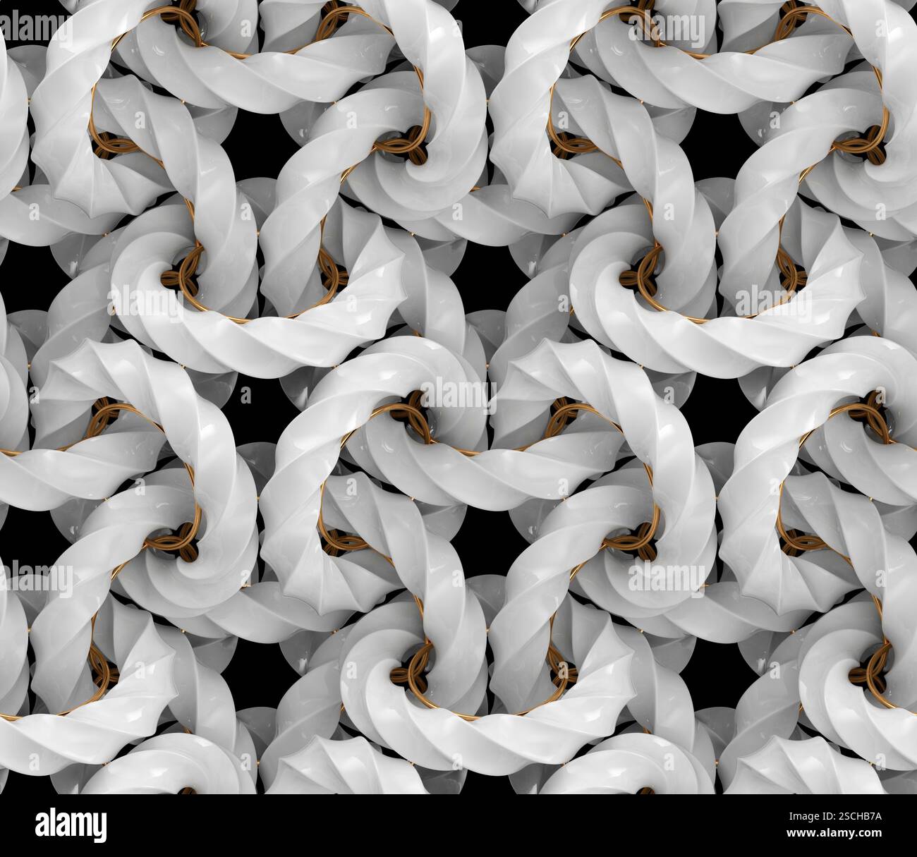 White geometric rings background loop hi-res stock photography and images - Alamy