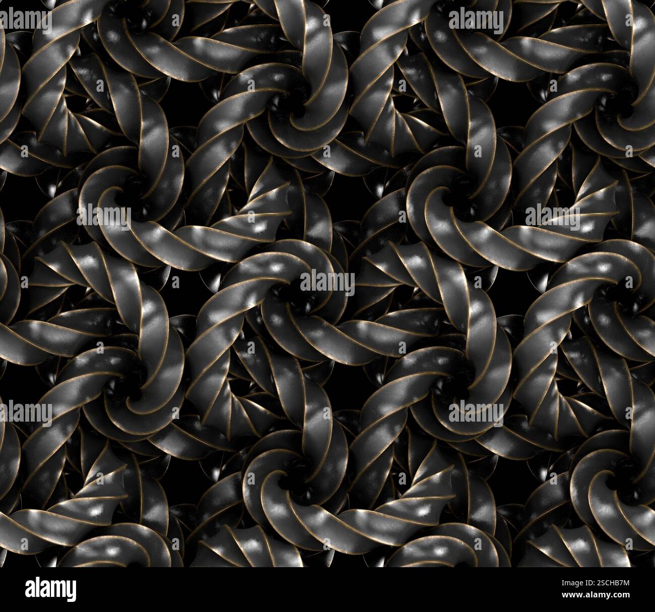An intriguing seamless 3D geometric pattern that showcases an array of ...