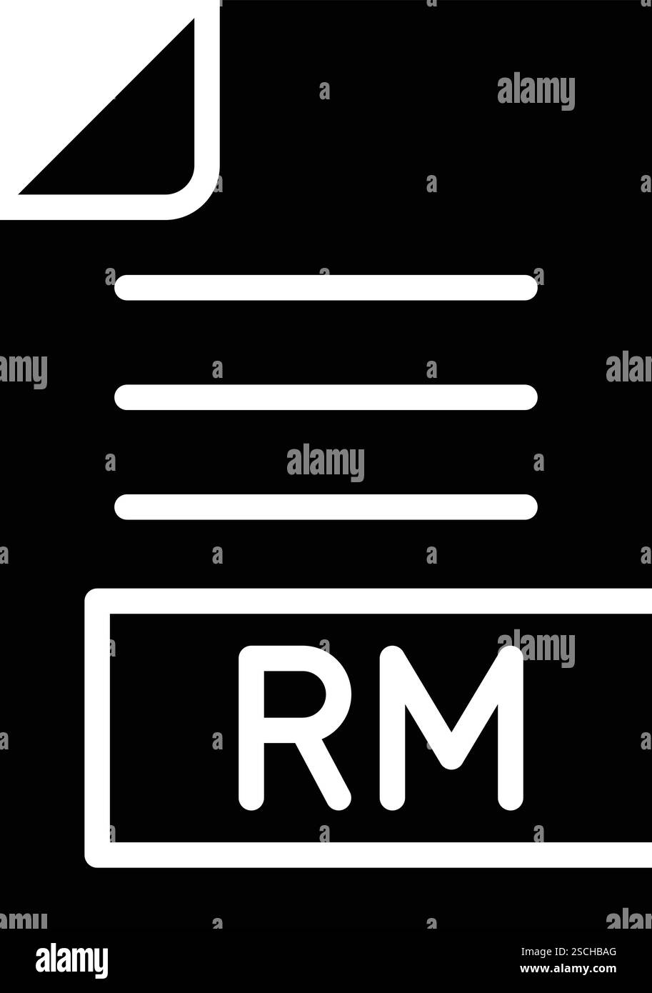 RM Vector Icon Design Illustration Stock Vector Image & Art - Alamy