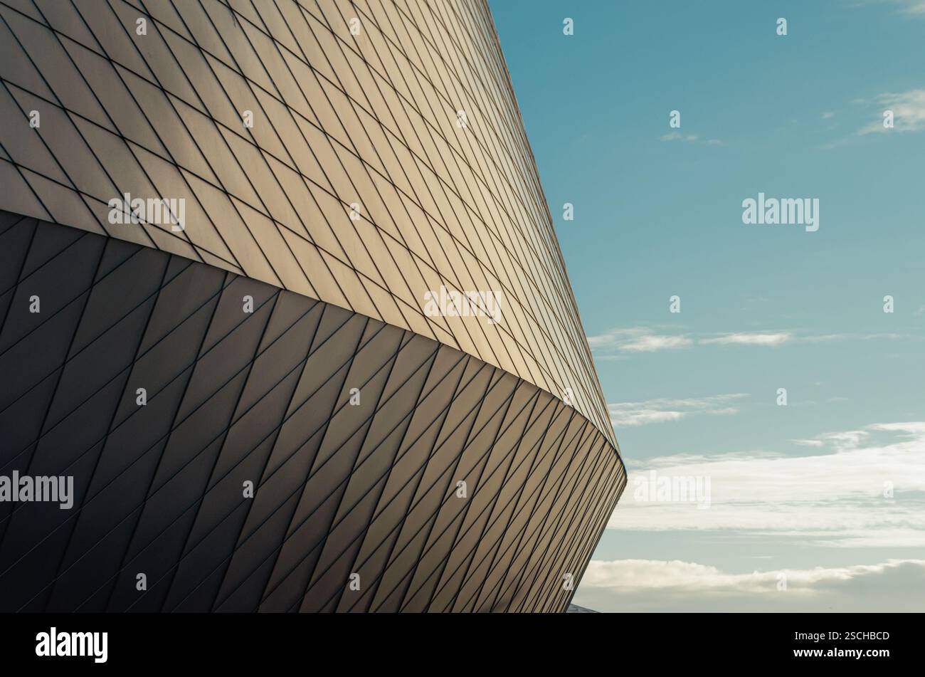 futuristic modern building facade panels Stock Photo - Alamy