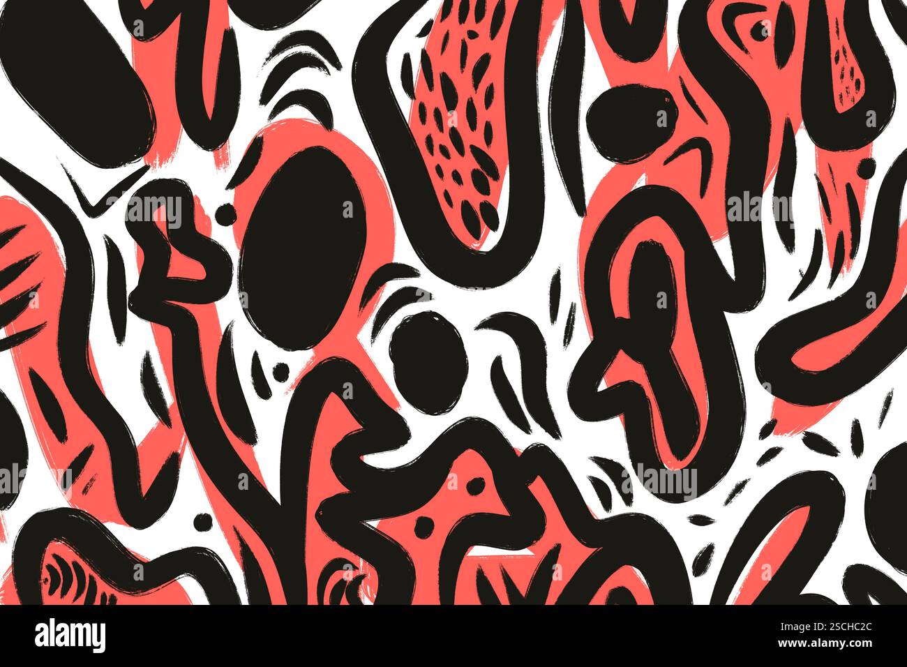 Vibrant pattern intertwining red hi-res stock photography and images ...