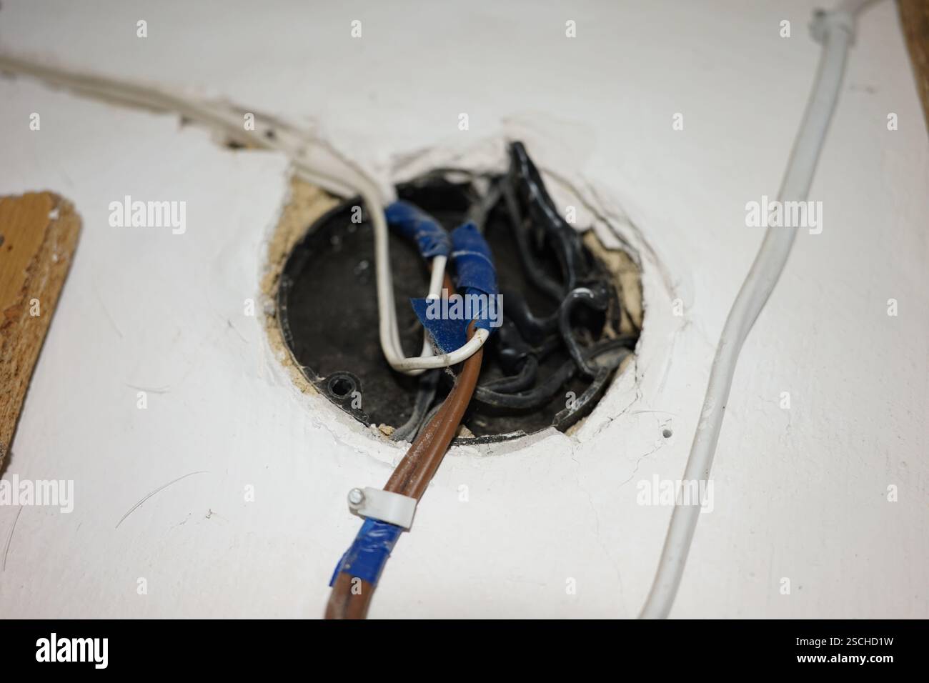 Electrical connections visible in hi-res stock photography and images ...