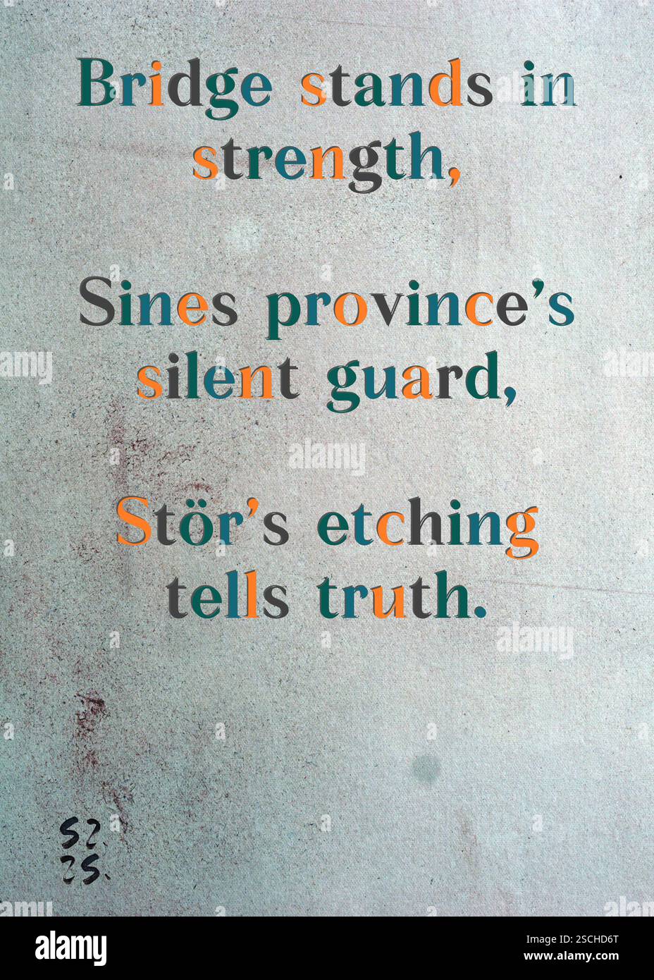 Bridge stands in strength, Sines province's silent guard, Stör's ...