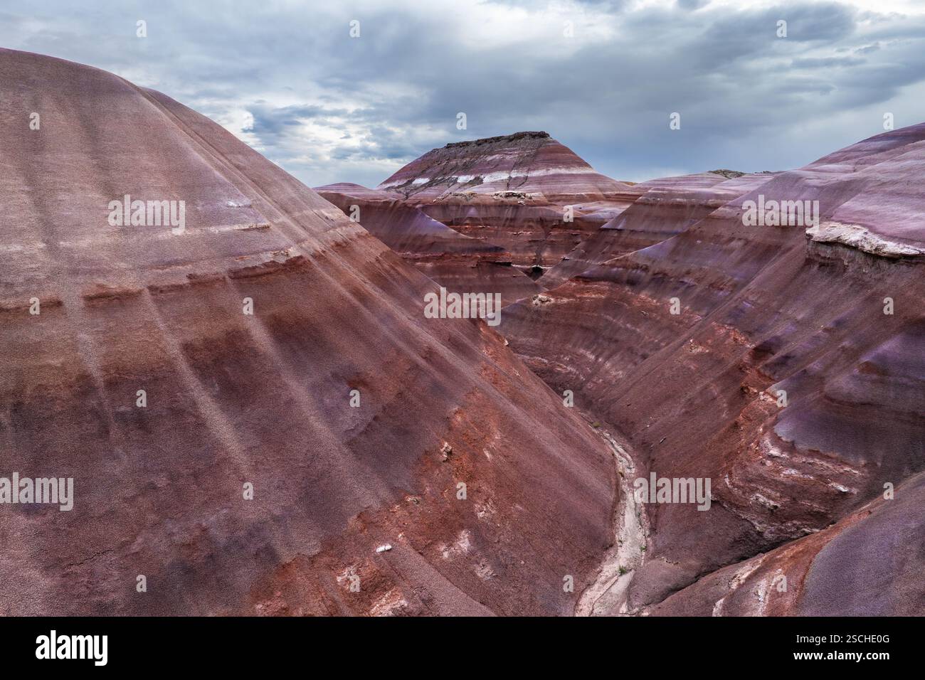A stunning drone photograph capturing the layered geological formations ...