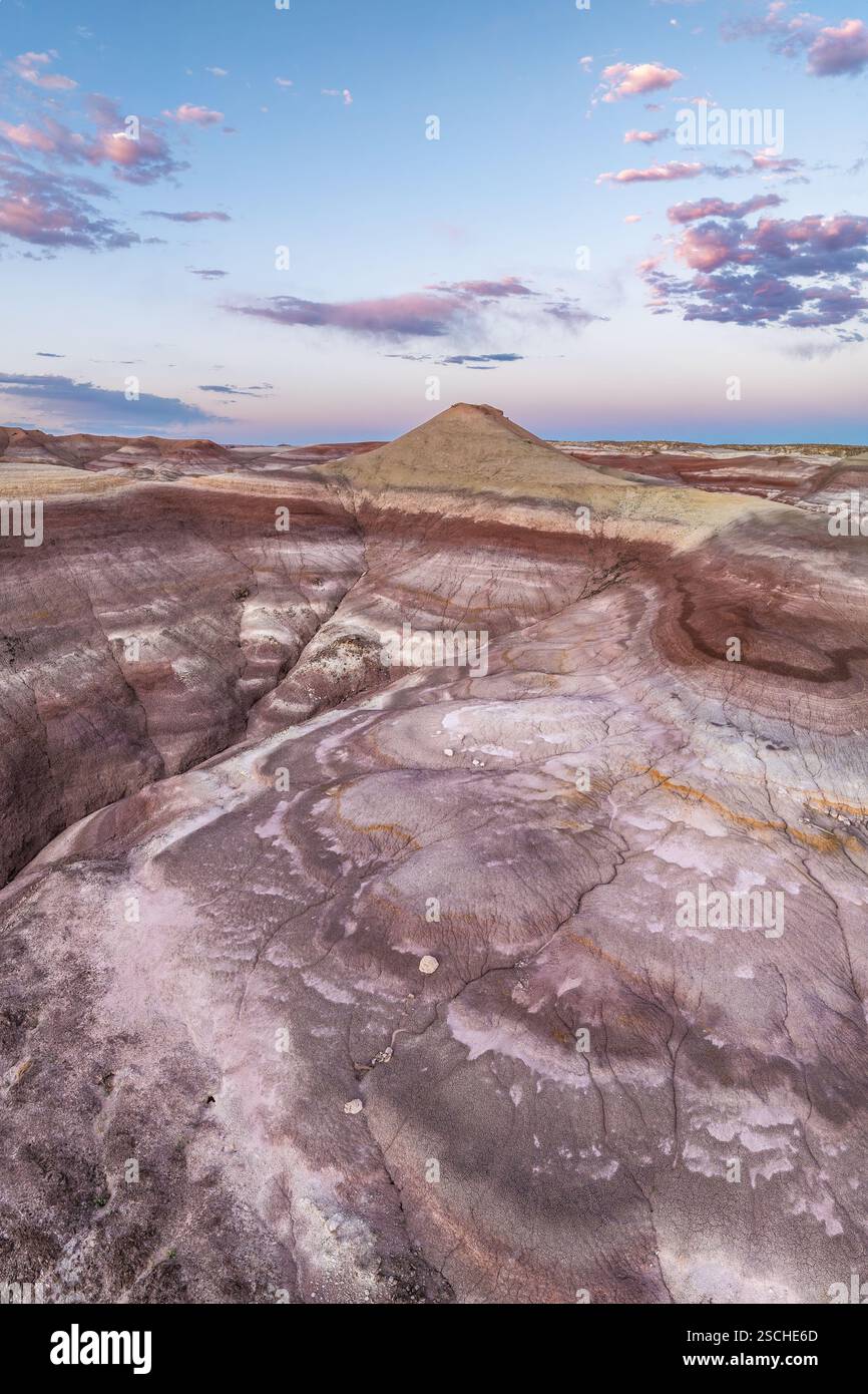 A breathtaking aerial photo captures the unique geological formations ...