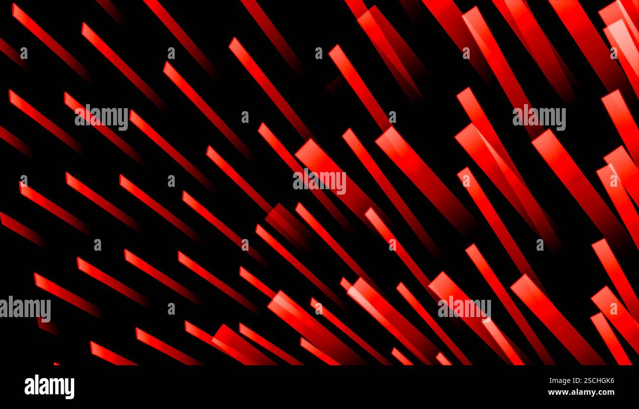 Dynamic red lines on a black backdrop create an abstract and futuristic visual. The sharp ...
