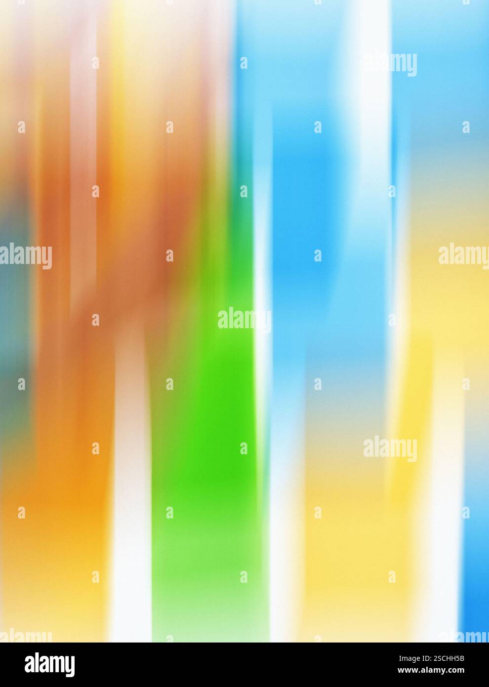 An abstract photograph depicting a canvas of multicolored vertical ...