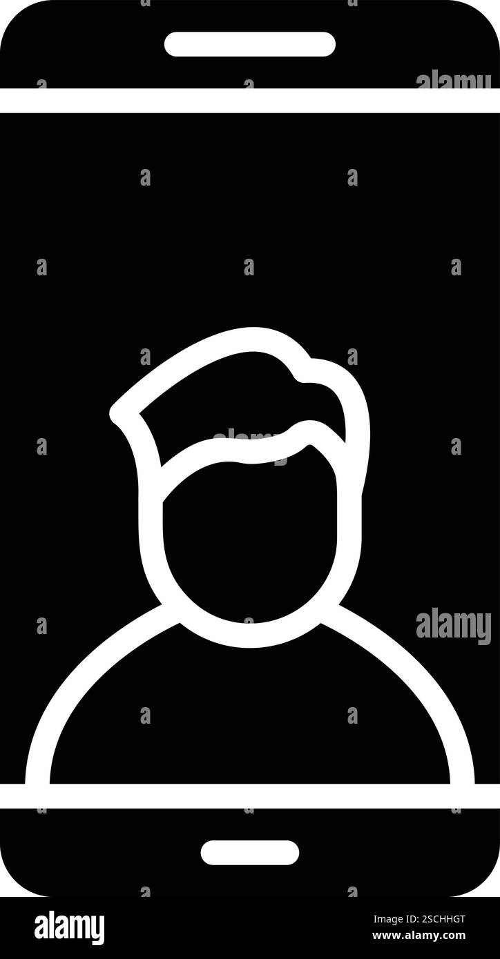 Video call flat icons Cut Out Stock Images & Pictures - Alamy