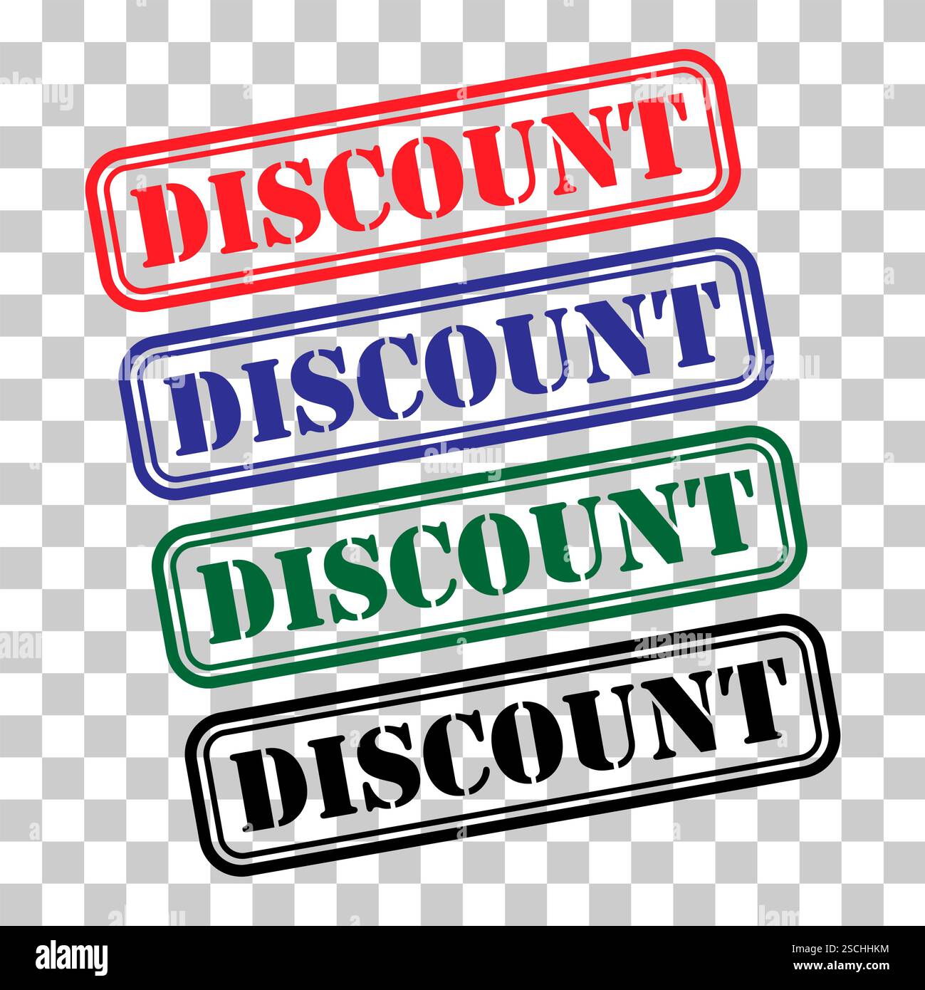 Set of Discount stamp symbol, label sticker sign button, text banner ...