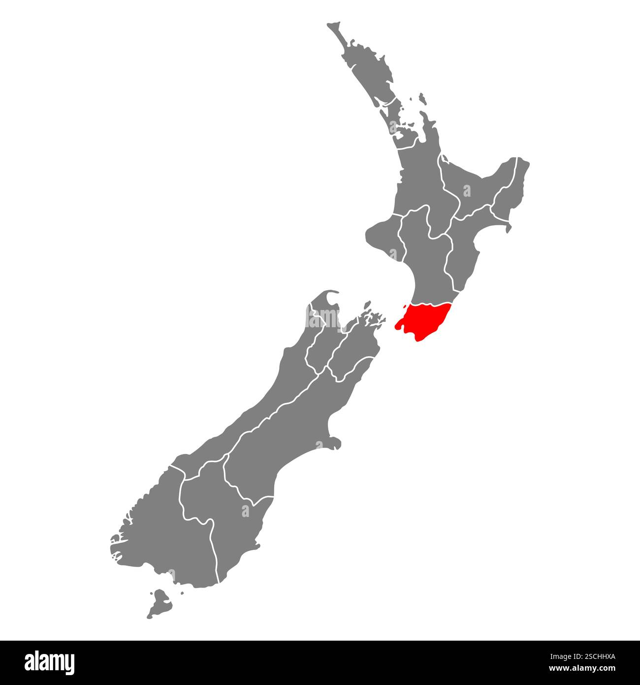 Wellington outline map Cut Out Stock Images & Pictures - Alamy