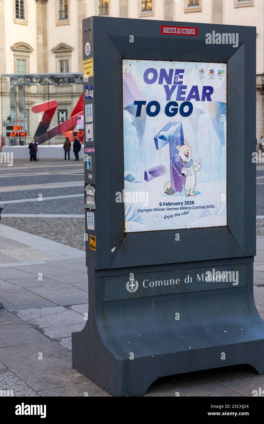 Milan, Italy, February 06, 2025 A general view of- Milano Cortina 2026 ...