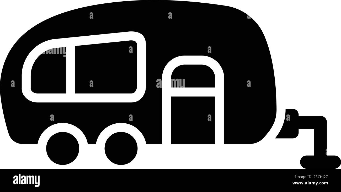 Caravan Vector Icon Design Illustration Stock Vector Image & Art - Alamy