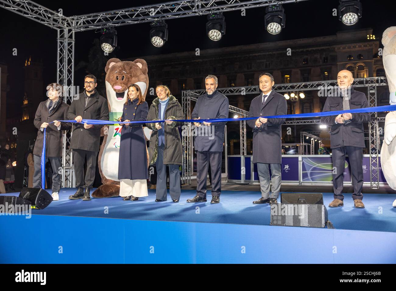 Milan, Italy, February 06, 2025 Martina Riva, Federica Picchi, Andrea ...