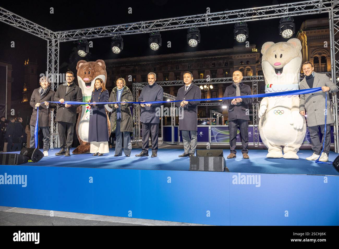 Milan, Italy, February 06, 2025 Martina Riva, Federica Picchi, Andrea ...