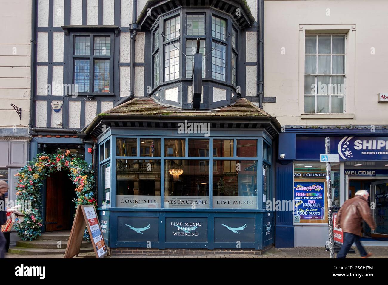 The House pub, Leamington Spa. Ornate half timbered public house, The ...