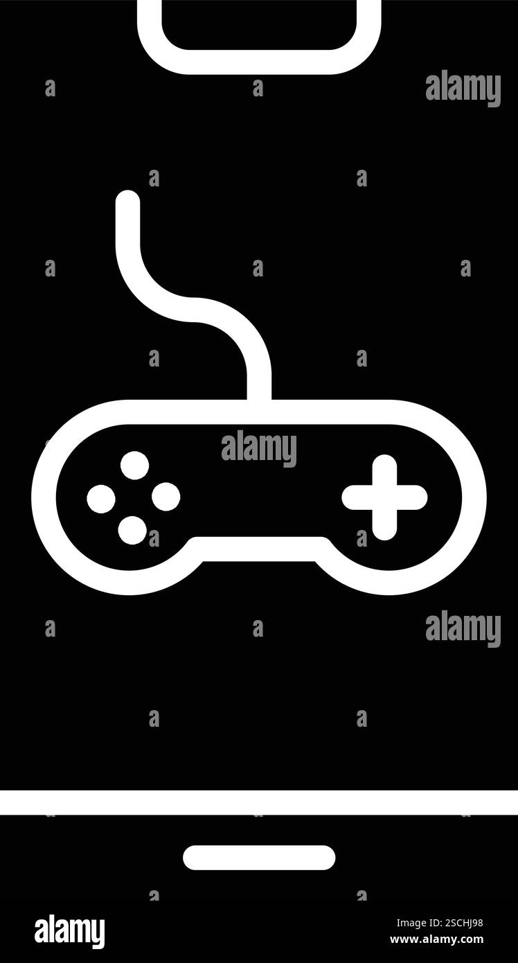 Isolated game mobile app Black and White Stock Photos & Images - Alamy