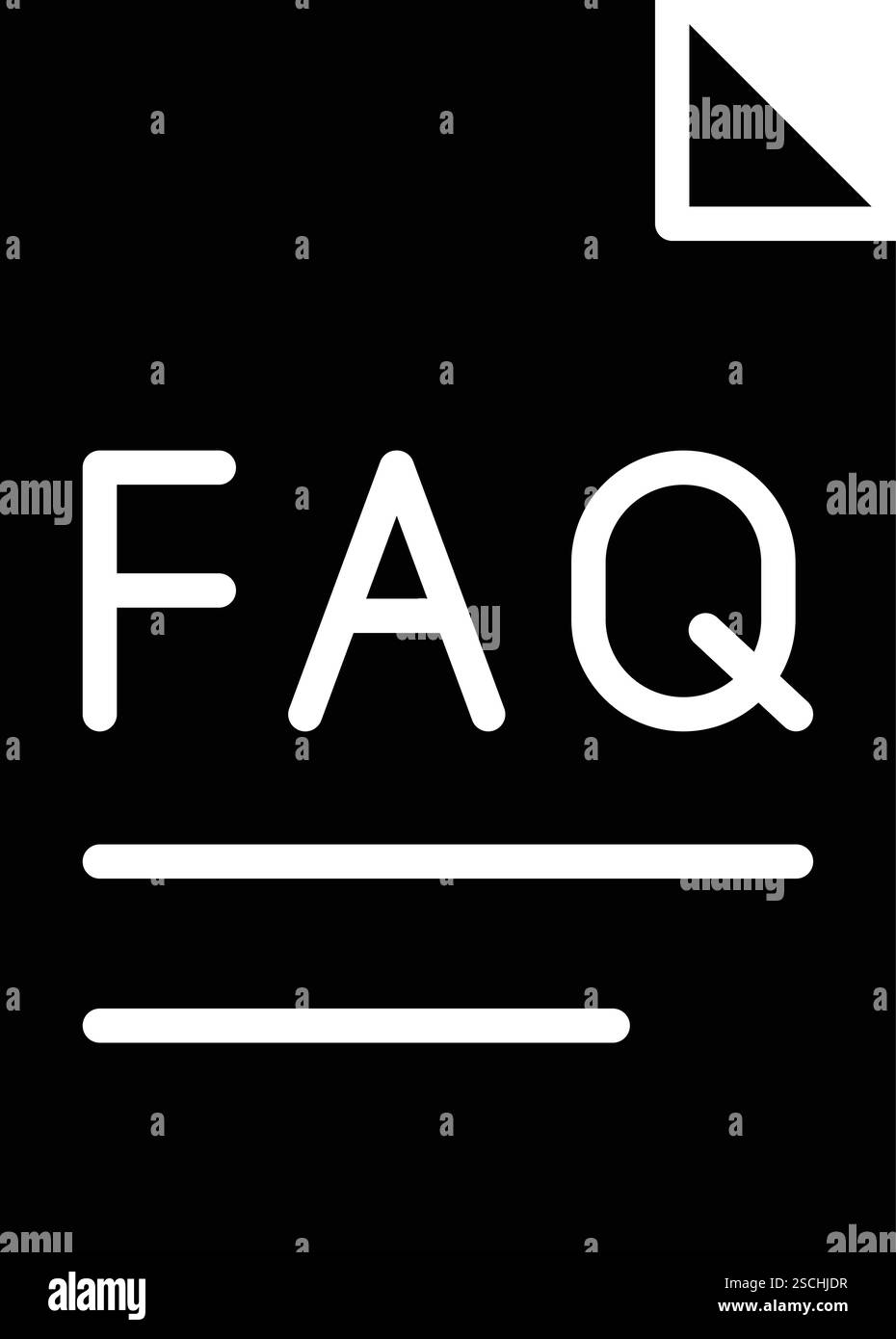 Faq logo design Black and White Stock Photos & Images - Alamy