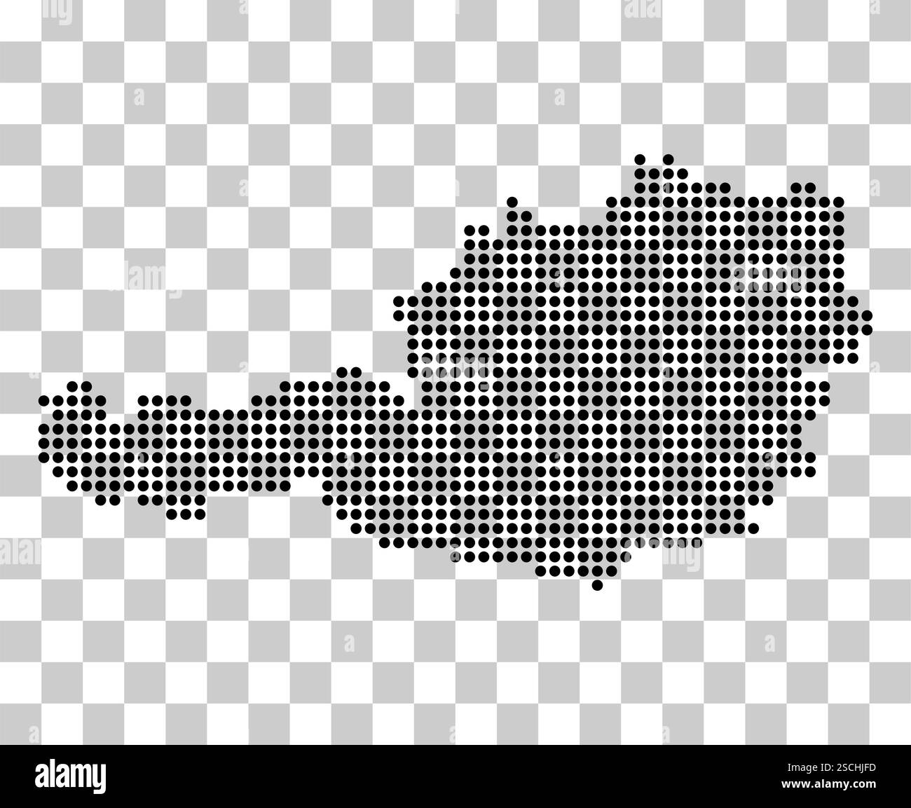 Austria map dot symbol shape, travel web flat concept icon symbol vector illustration Stock ...