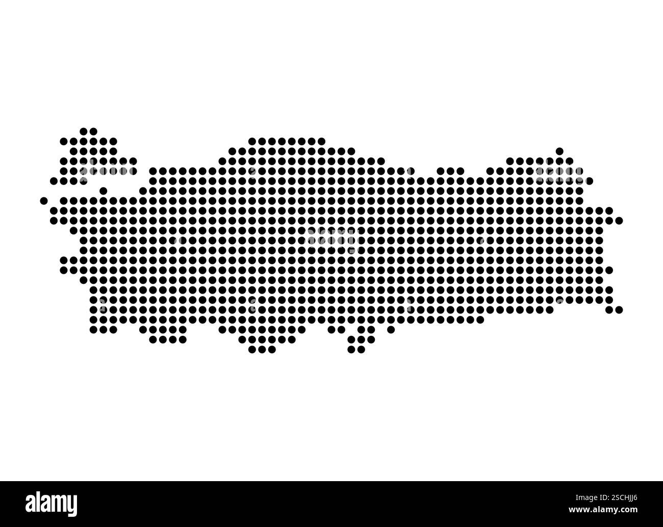 Turkey dot map symbol shape, travel web flat concept icon symbol vector ...