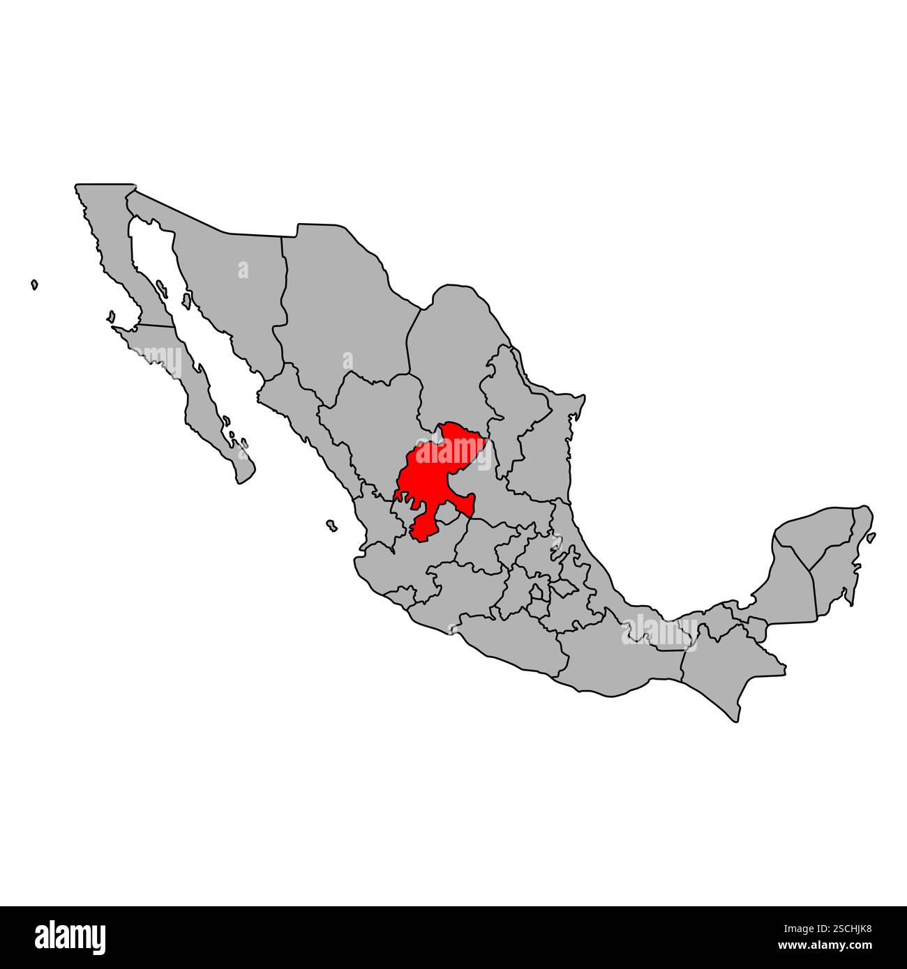 Map of fresnillo Stock Vector Images - Alamy