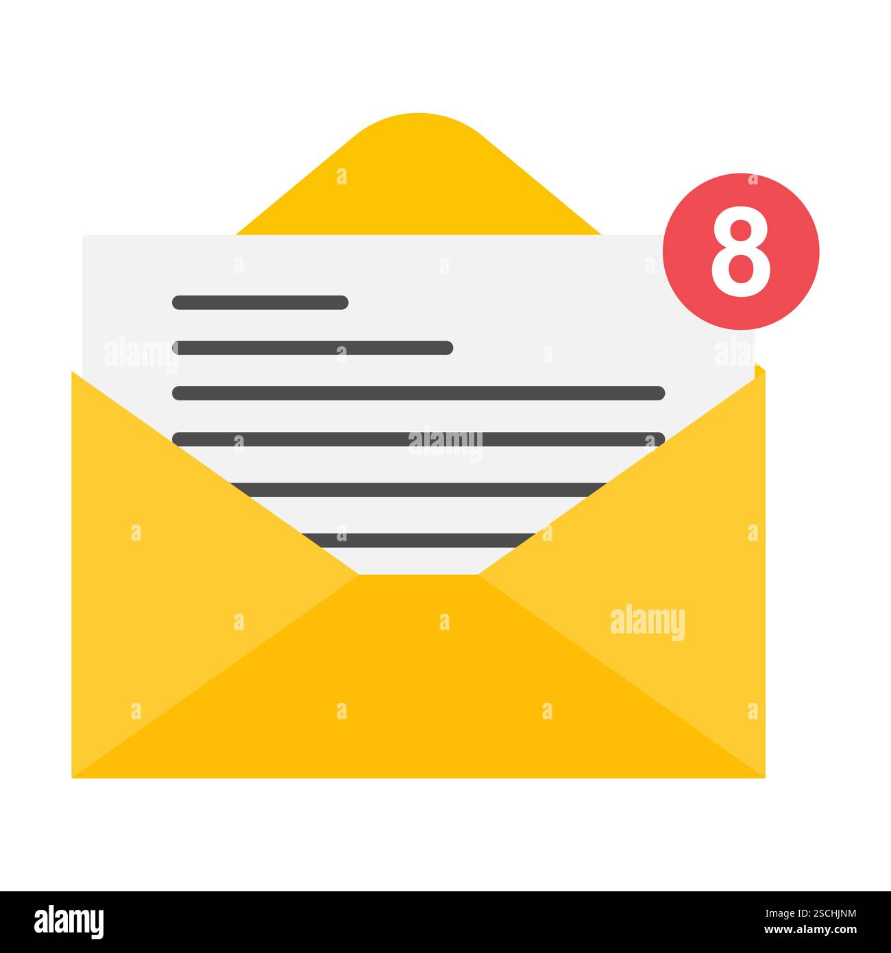 Email business icon, flat web client message sign, mail app vector ...