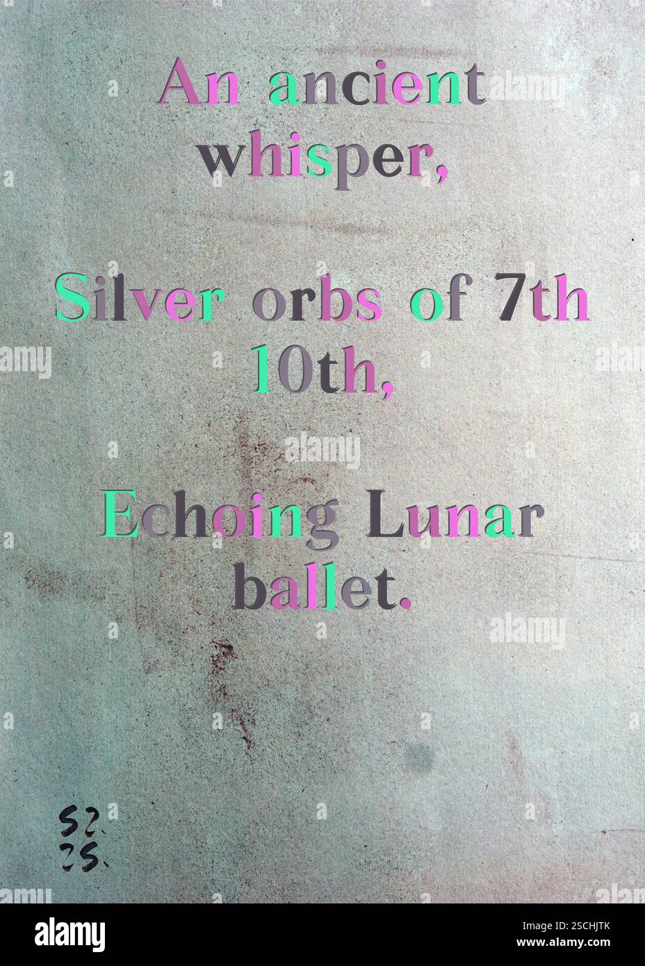 An ancient whisper, Silver orbs of 7th 10th, Echoing Lunar ballet ...