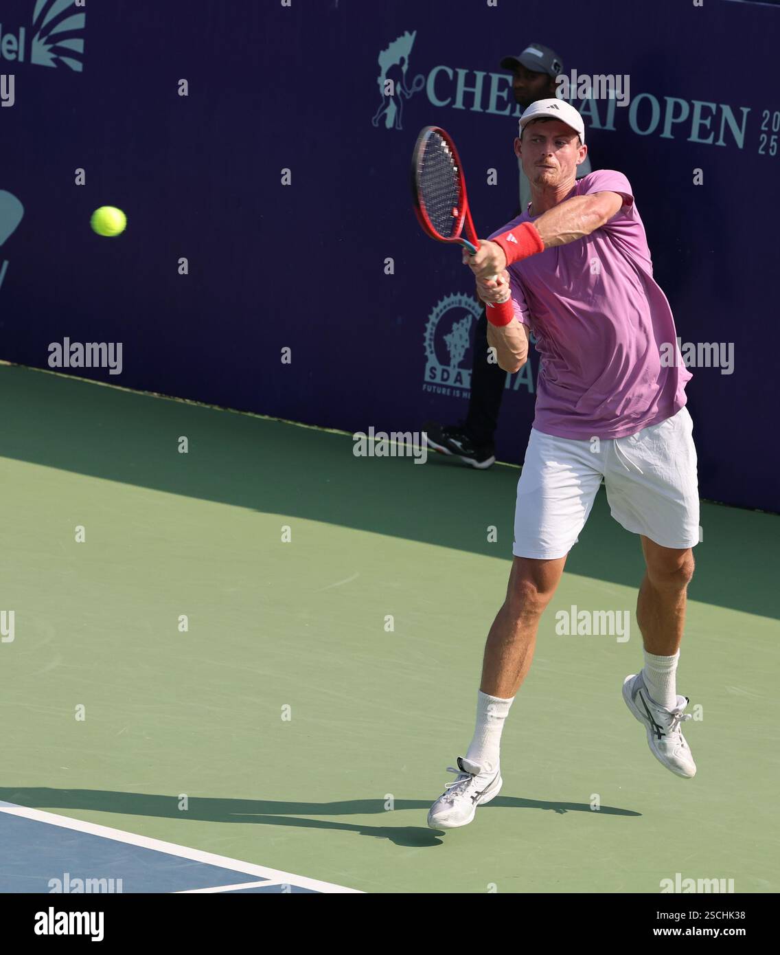 Chennai, India. 07th Feb, 2025. Chennai Open 2025: Billy HARRIS (GBR) vs Timofey SKATOV (KAZ ...