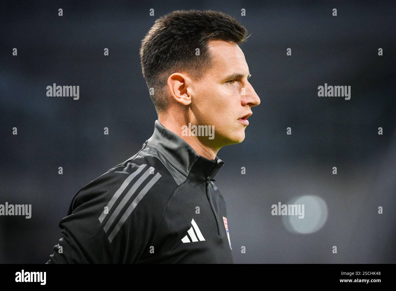 Lens, France. 15th Sep, 2024. Remy DESCAMPS of Lyon during the French ...