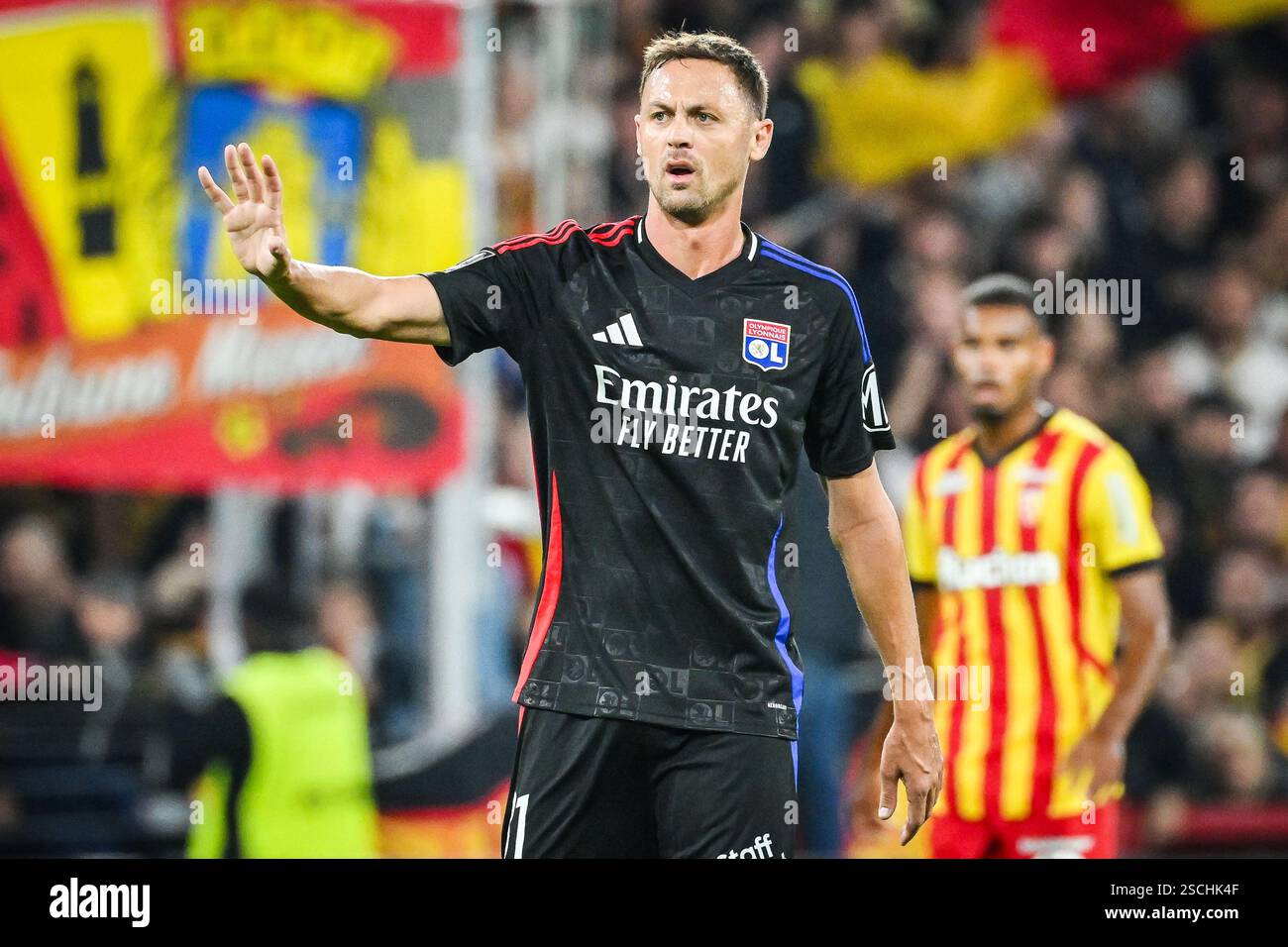 Lens, France. 15th Sep, 2024. Nemanja MATIC of Lyon during the French ...