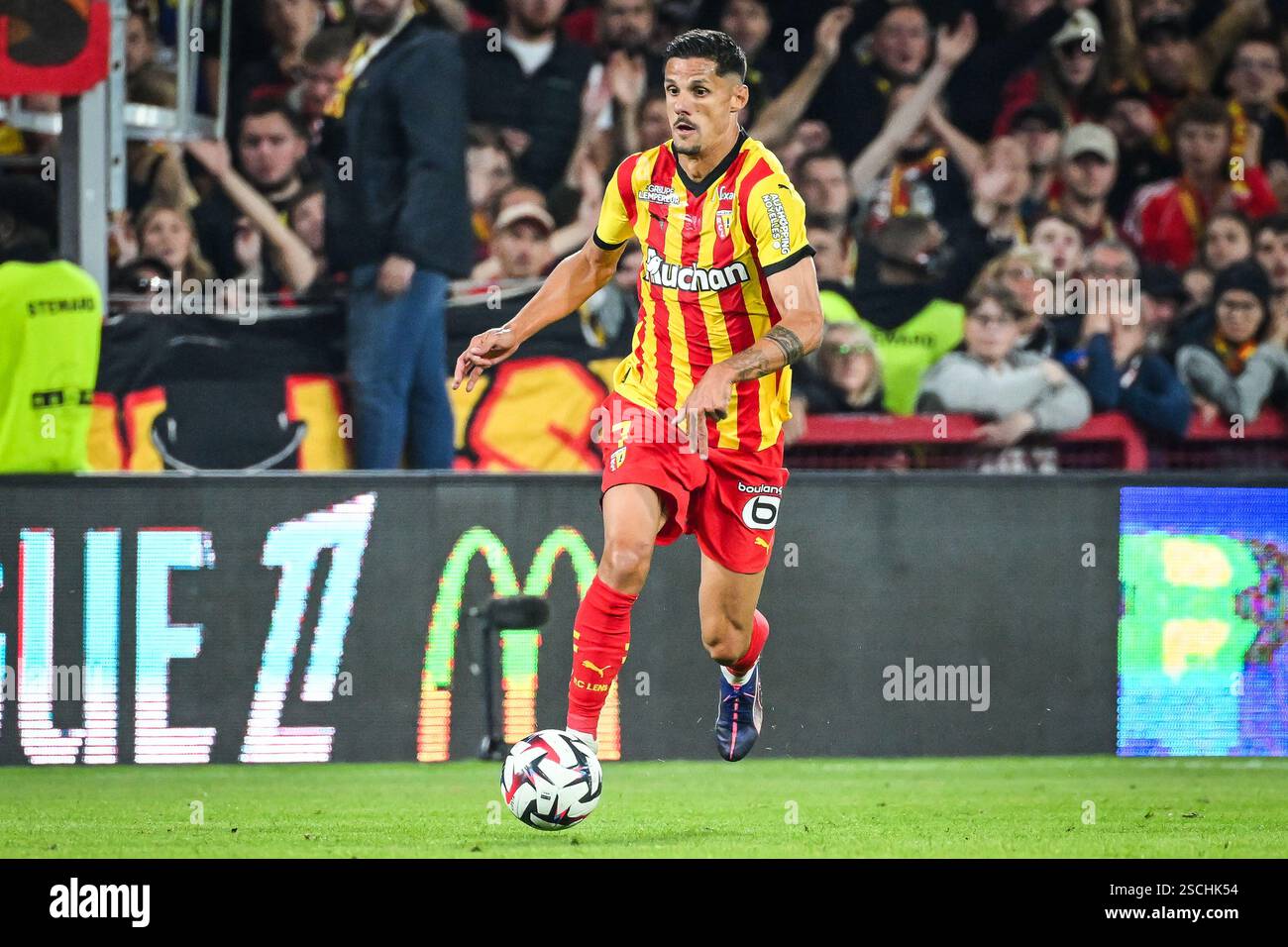 Lens, France. 15th Sep, 2024. Florian SOTOCA of Lens during the French ...