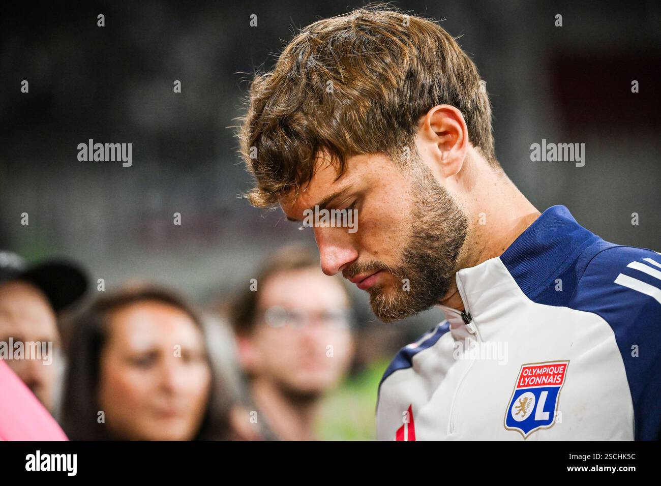 Lens, France. 15th Sep, 2024. Tanner TESSMANN of Lyon during the French ...